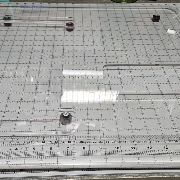 Sew Steady | Other | Clear Quilting Ruler With Grid And Measurements ...